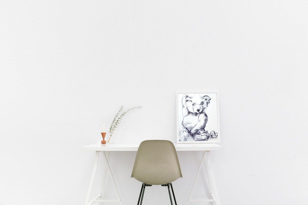 Teddy Duck Poster, Children's Poster, Children's Room Decoration, Baby ...