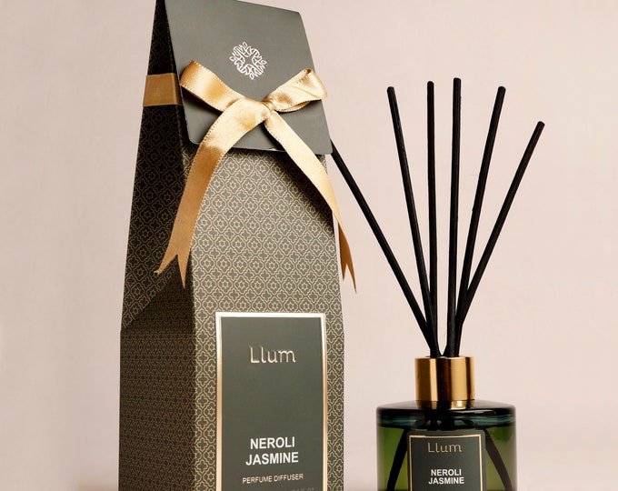 Llum Neroli Jasmine Reed Diffuser Set Premium Room Freshener for Living ...