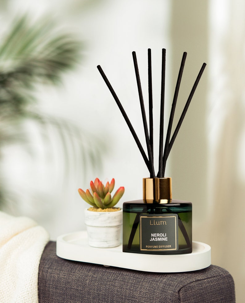Llum Neroli Jasmine Reed Diffuser Set | Premium Room Freshener for Living Room, Washroom, Office ...