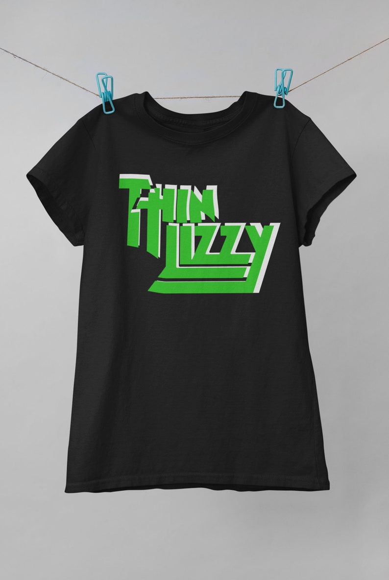 Thin Lizzy Logo Band Shirt, Thin Lizzy Vintage Print T-shirt - Etsy