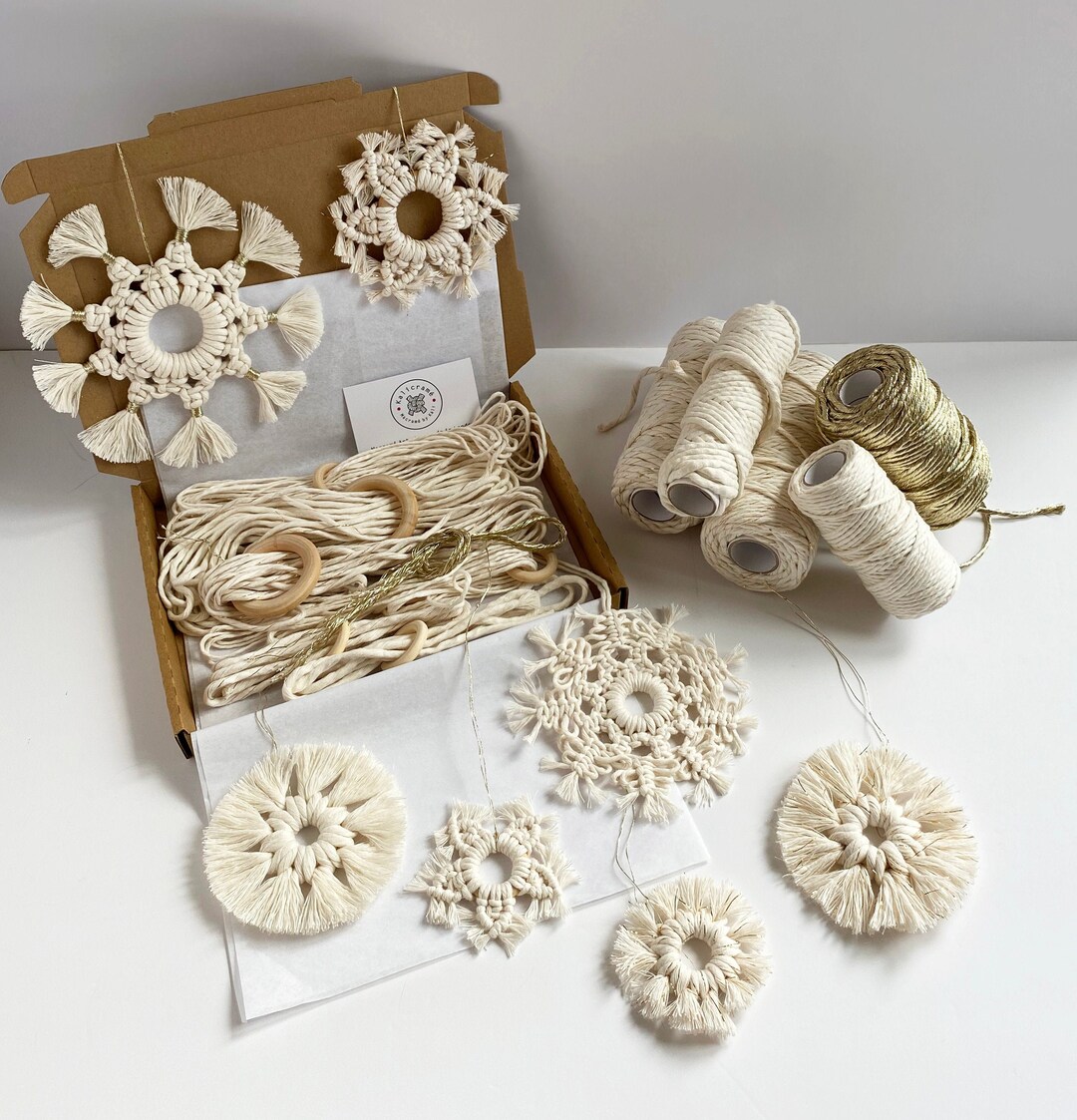 D.I.Y. Macrame Snowflakes - Seven - Etsy