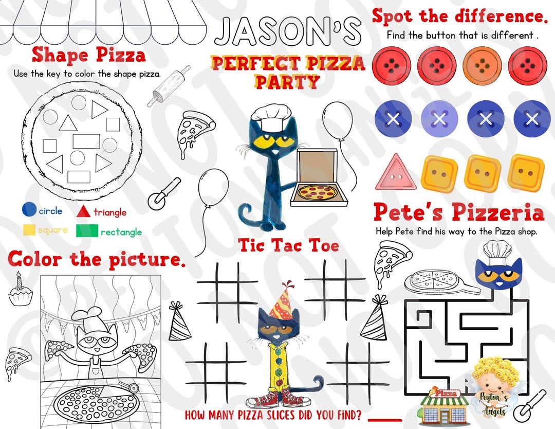 Pete the Cat Coloring Sheet - Etsy