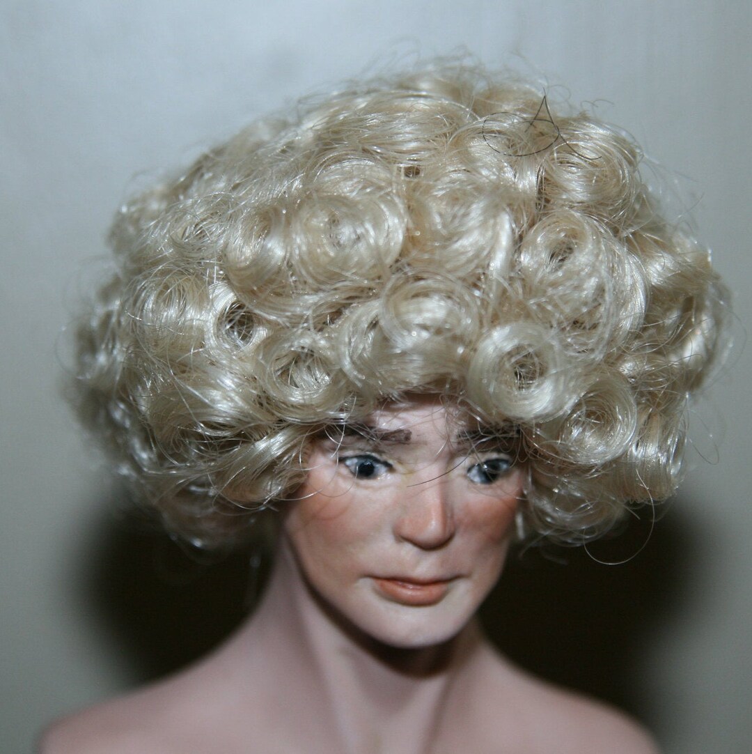 MONIQUE Doll Wig "annie" Size 5-6 Model 106 - BLONDE Cap of Curls - New ...