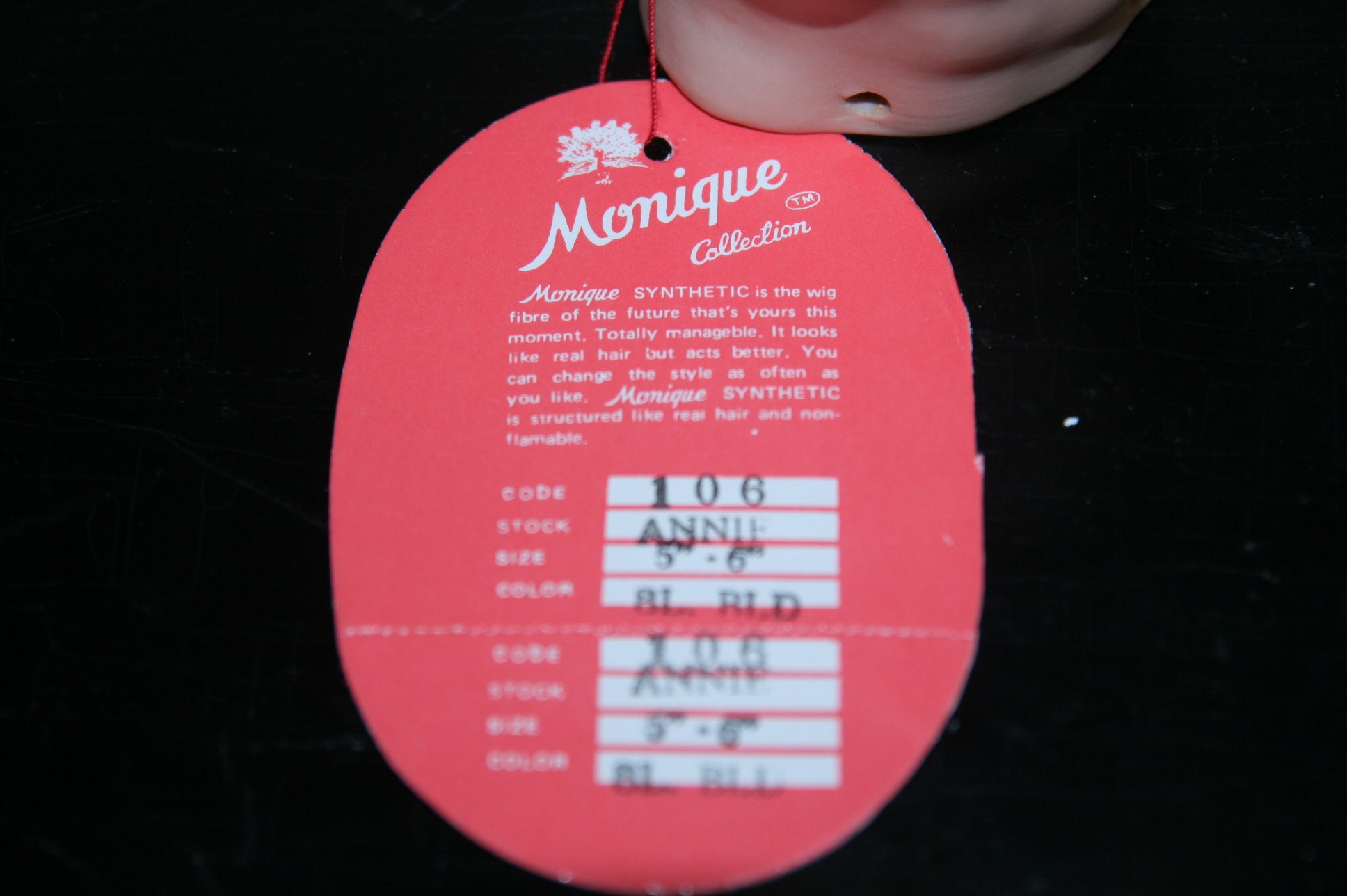 MONIQUE Doll Wig "annie" Size 5-6 Model 106 - BLONDE Cap of Curls - New ...