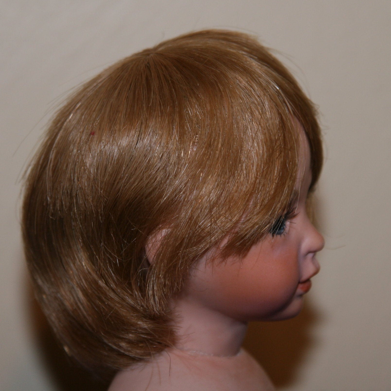 Human Hair Doll Wig Made in France Strawberry Blonde Size 0 Georgette ...