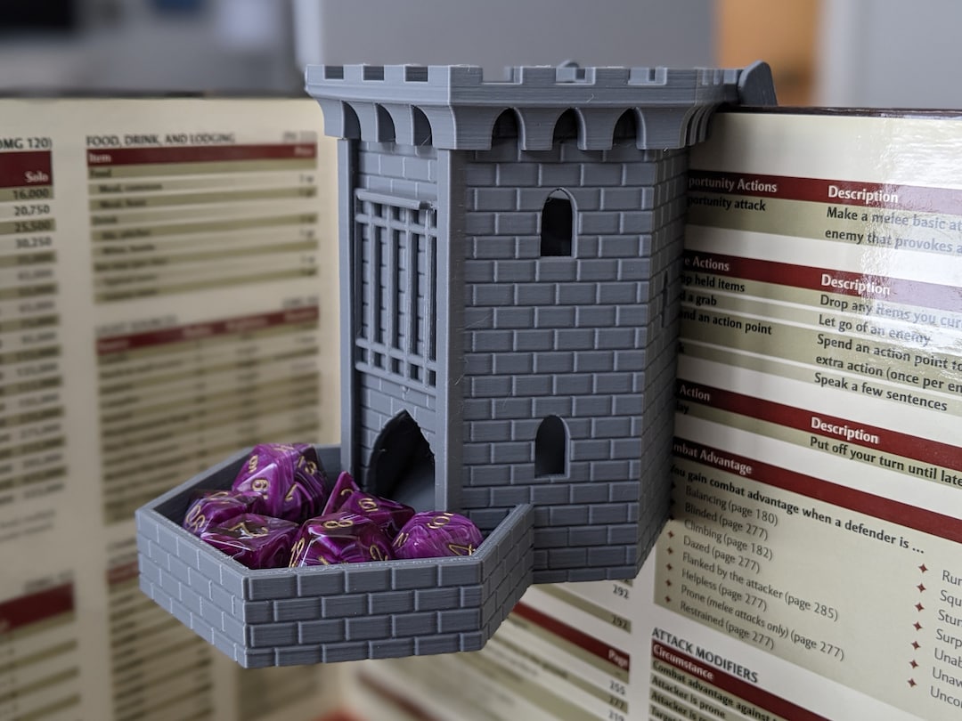 Dungeon Master Screen Dice Tower | 39 Color Options | Compact ...