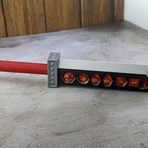 Buster Dice Sword Dice Included Storage for a 7-die Set of TTRPG Dice ...