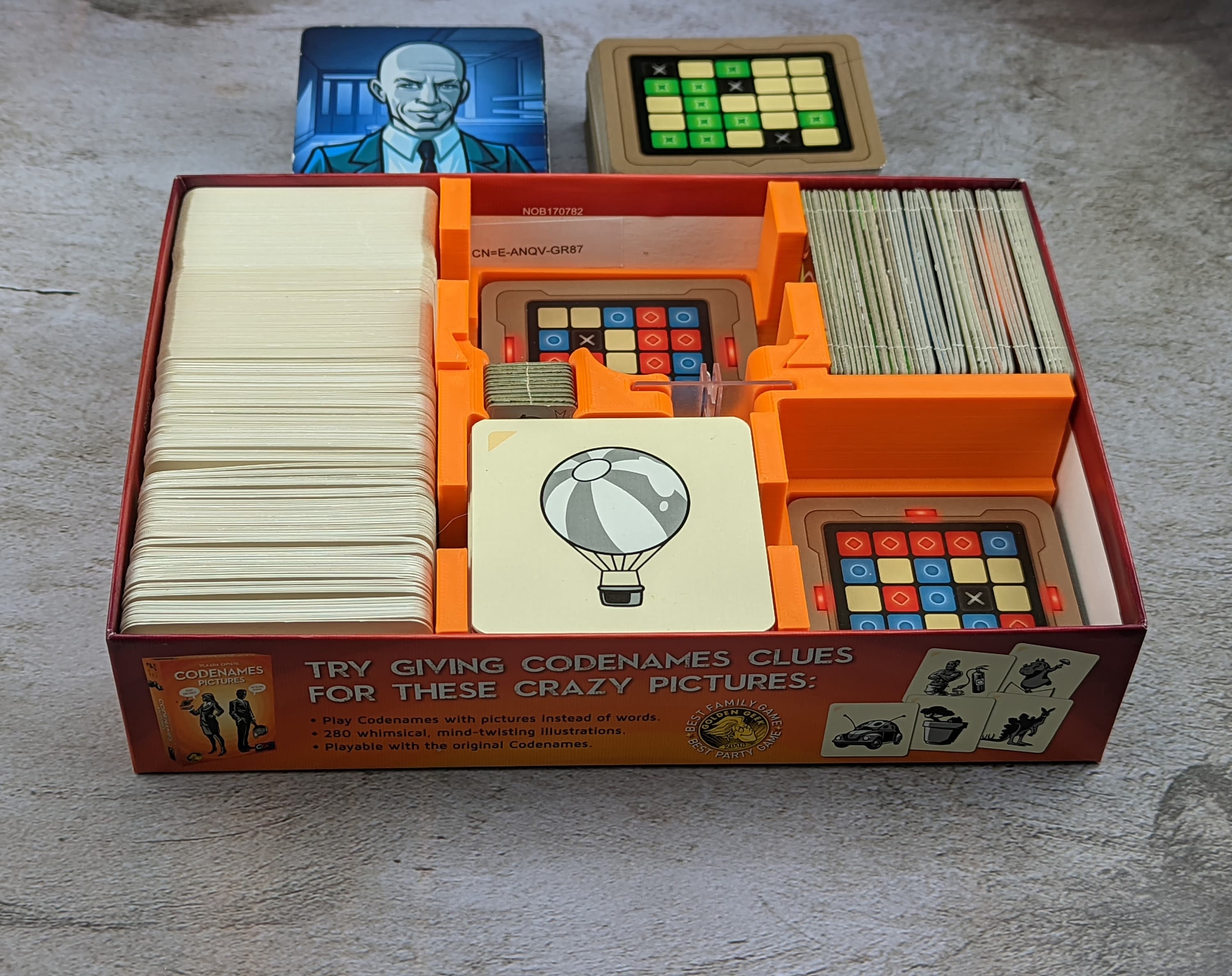 Codenames 3-in-1 Game Organizer for Original, Pictures, and Duet | 3D ...