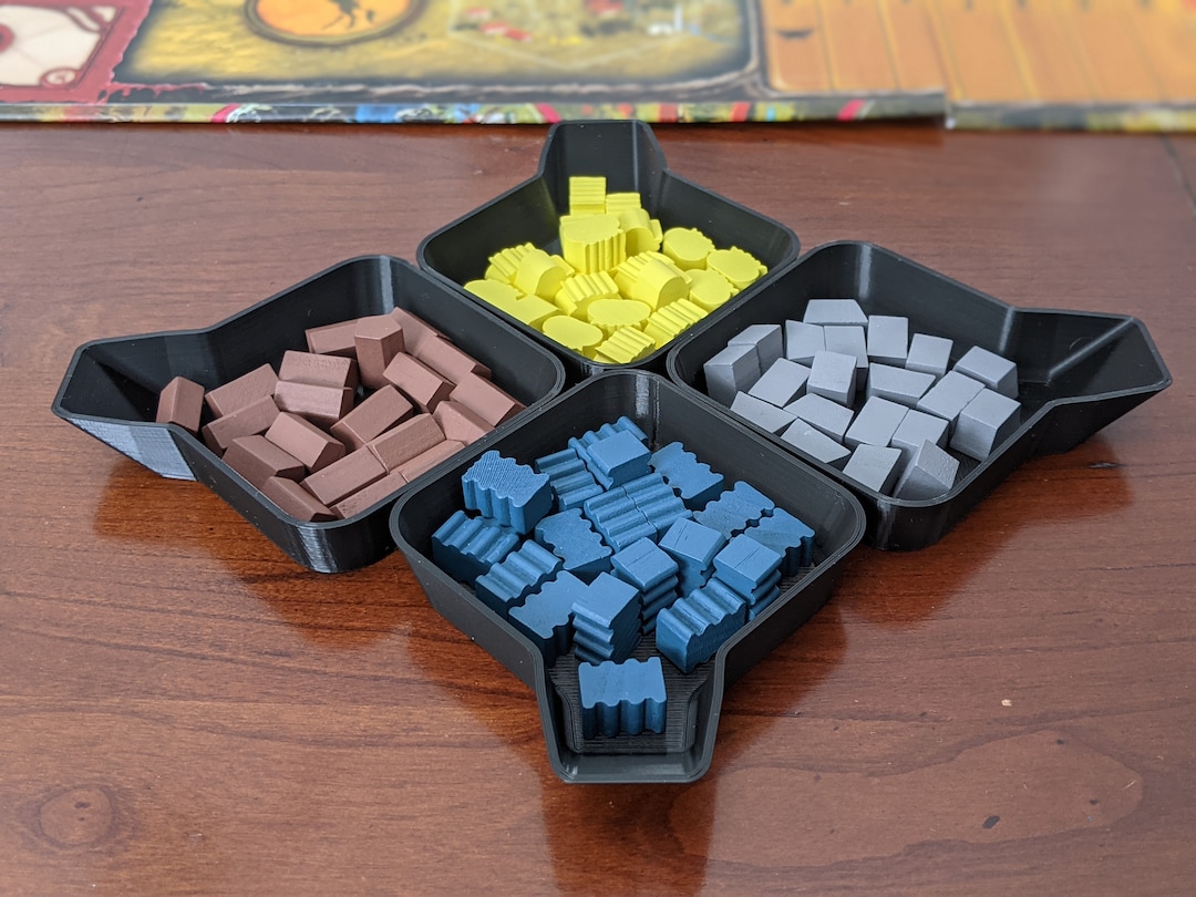 Stackable Board Game Bits Organizer Trays | 3D Printed Game Accessories ...