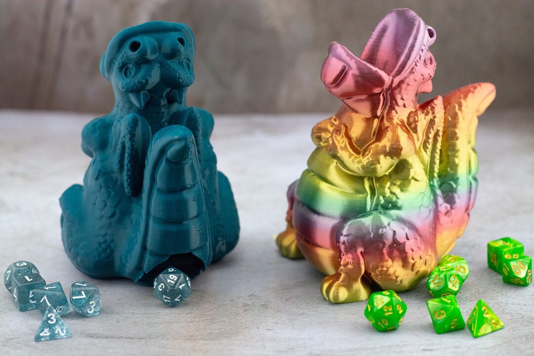 Baby Dragon Dice Tower | 39 Color Options | Perfect for D&D and Other ...