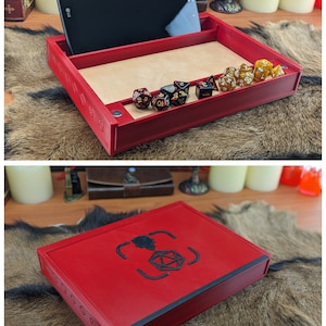 Dice Tray W/ Magnetic Lid | Customizable Color Scheme | Dice Rolling ...