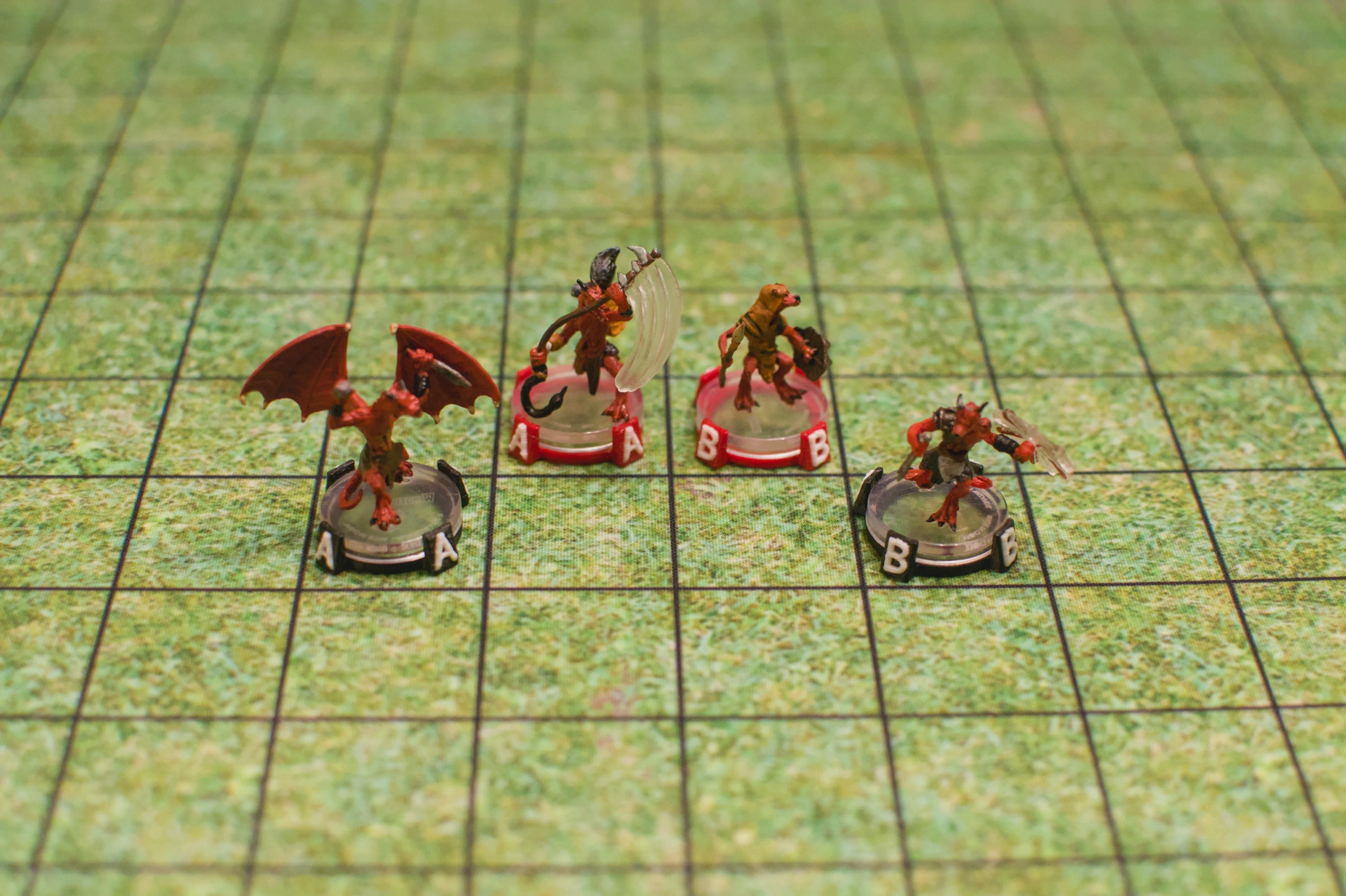 Labeled D&D Miniature Bases A–Z | Clip-on Enemy Tracker Rings for Grid ...