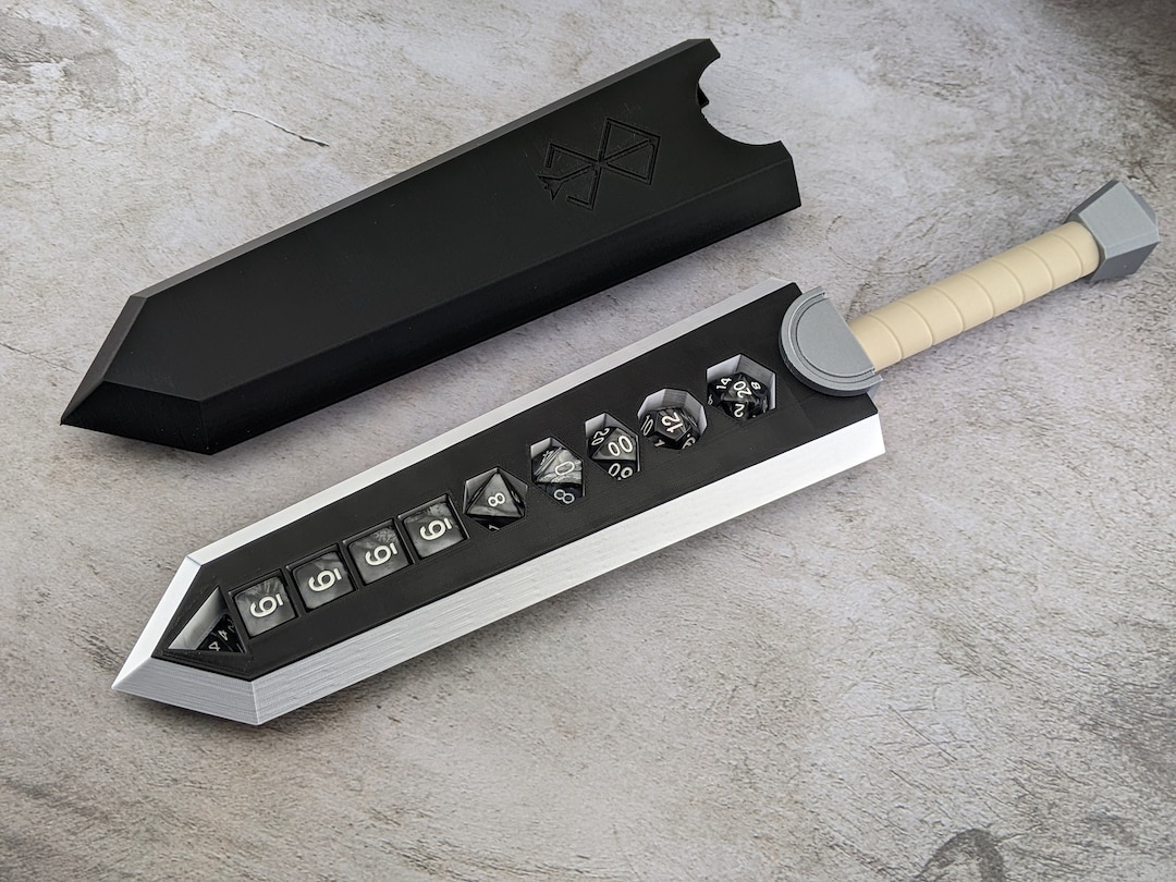 Dragonslayer Dice Sword | Dice Included! | Storage for a 10-die Set of ...