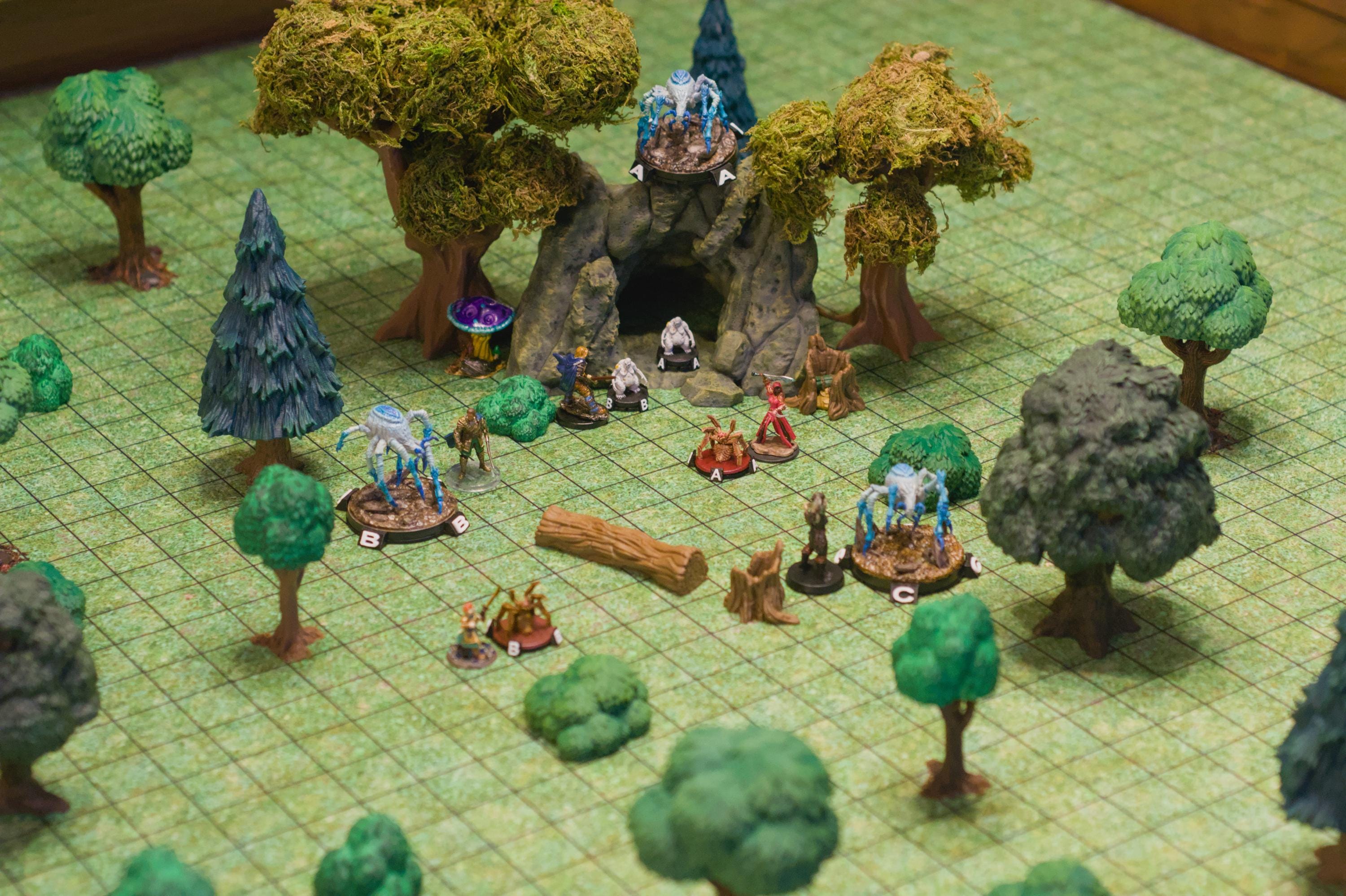 Labeled D&D Miniature Bases A–Z | Clip-on Enemy Tracker Rings for Grid ...