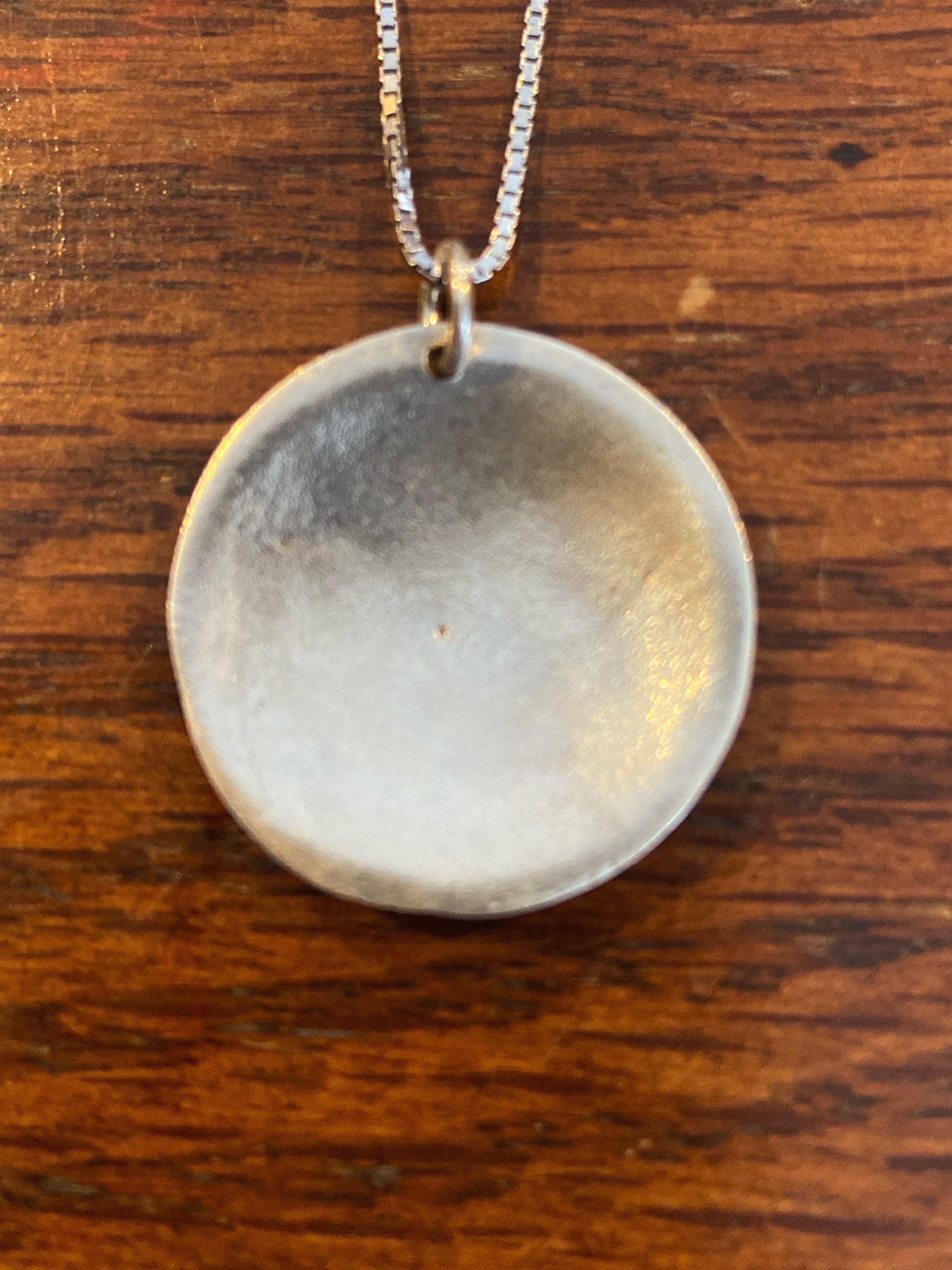 Fine Silver Floral Pendant~necklace - Etsy