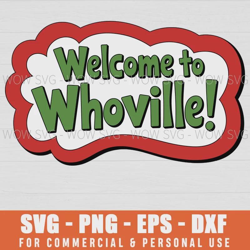 Welcome to Whoville Signs - Etsy
