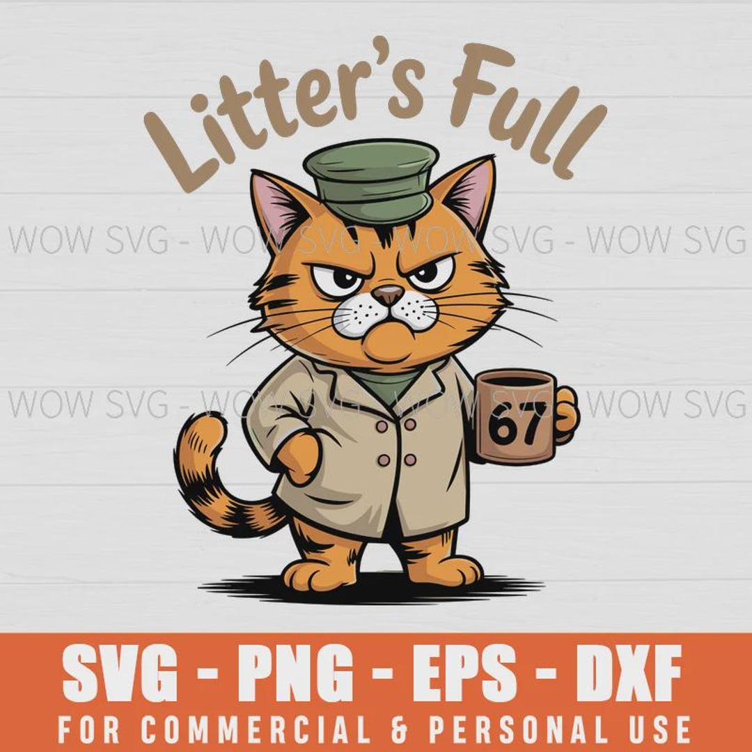 Cat Litter's Full Svg, Cousin Eddie Clipart (png, Eps, Dxf) - Etsy