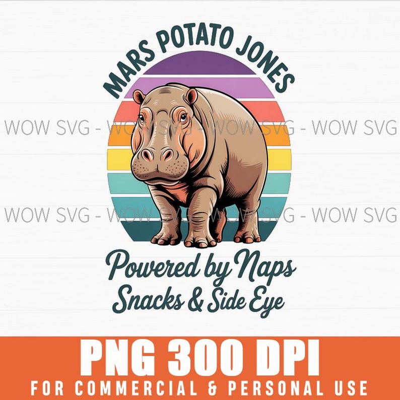 Mars Potato Jones Powered by Naps Snacks Side Eye Png Retro Funny - Etsy