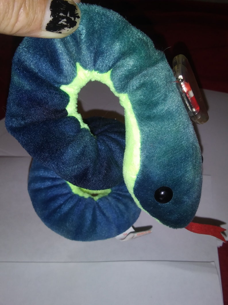 TY Beanie Baby Original RARE Mint "hissy the Snake" - Etsy