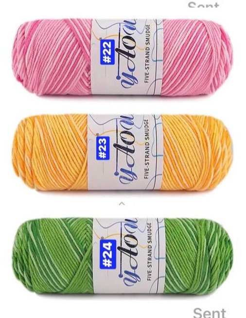 5 Ply Variegated Segmented Yarn in Bundle Available in 10 Rolls 1 Lot ...