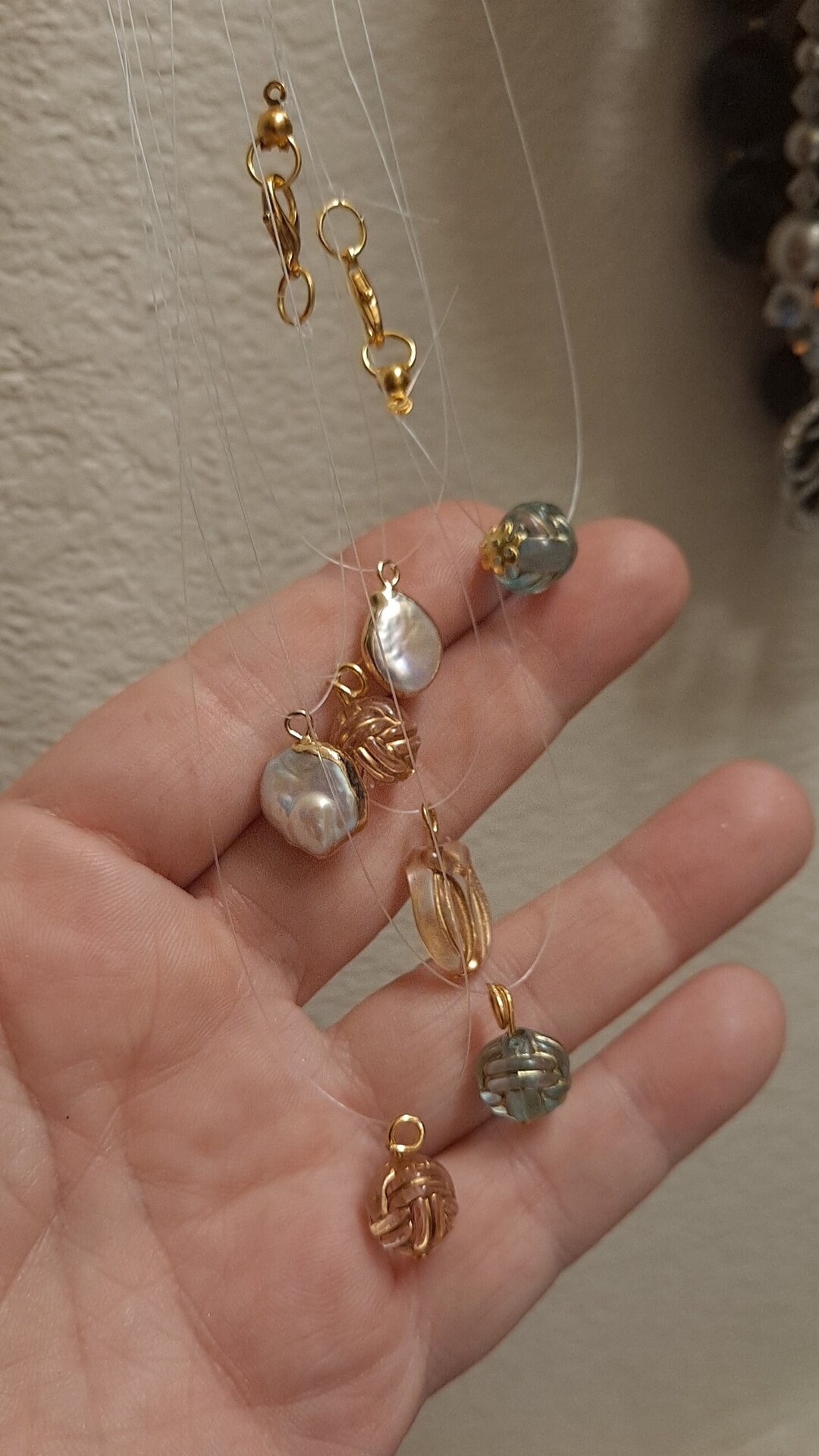 Floating Necklace, Illusion Necklace, Invisible Necklace, Wedding ...