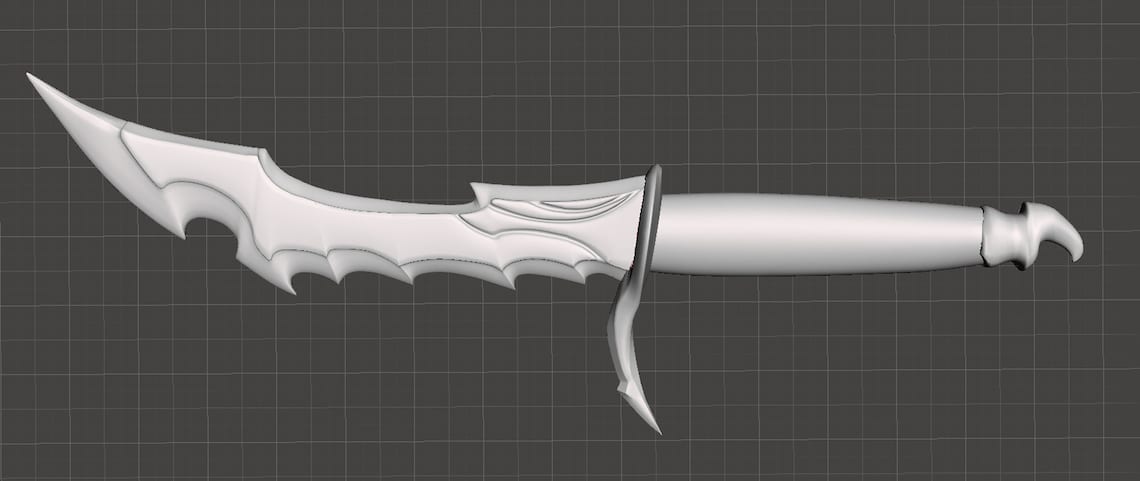 Solo Leveling Daggers - 3D Models and Linearts DIGITAL FILE - Etsy