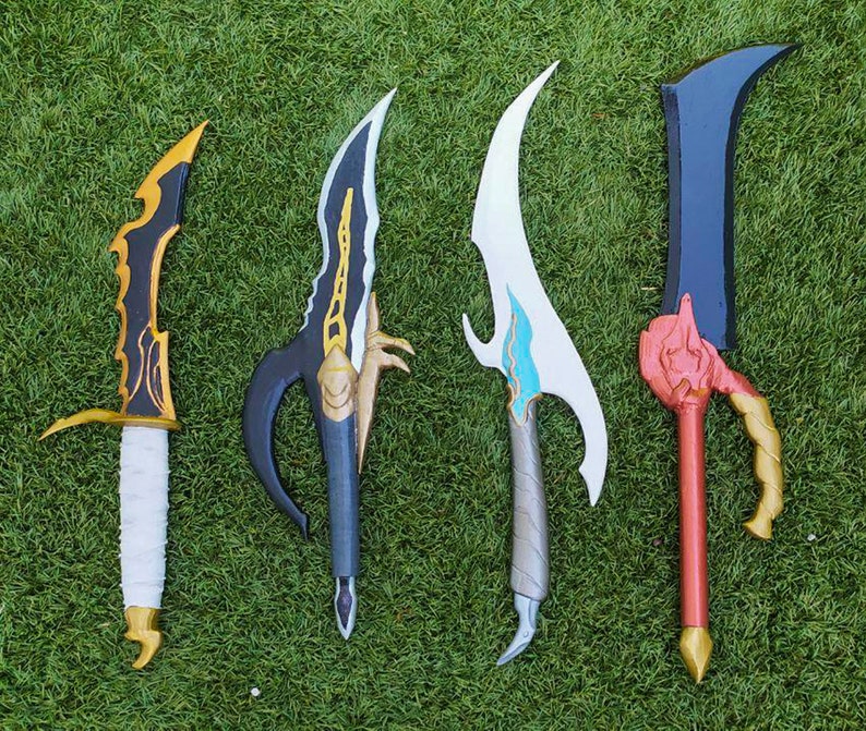 Solo Leveling Daggers - 3D Models and Linearts DIGITAL FILE - Etsy