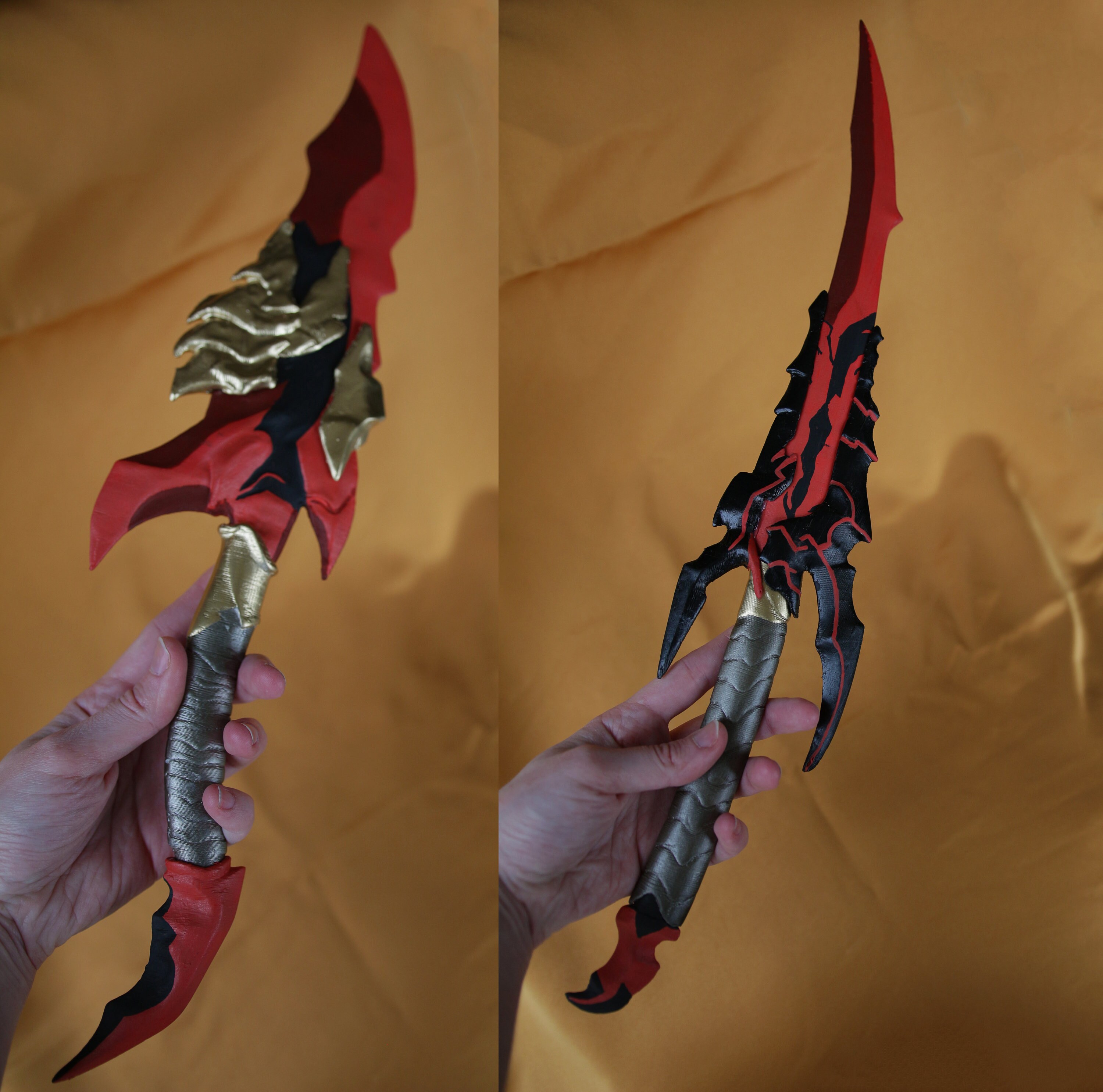 Kamish's Wrath Daggers - 3D Models and Lineart DIGITAL FILE - Etsy