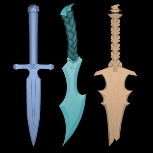 Critical Role Dagger Lineart and 3D Models - Etsy