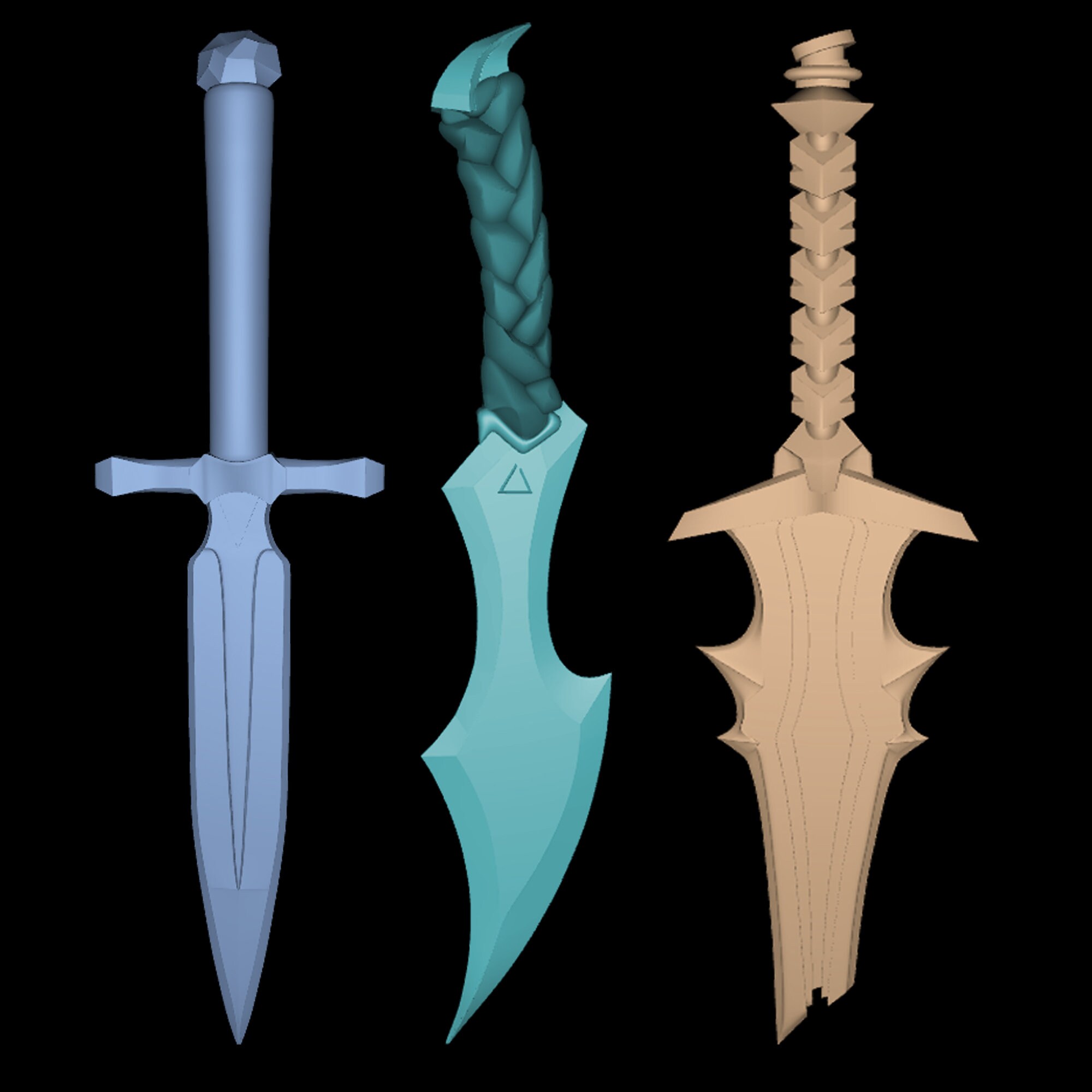 Critical Role Dagger Lineart and 3D Models - Etsy