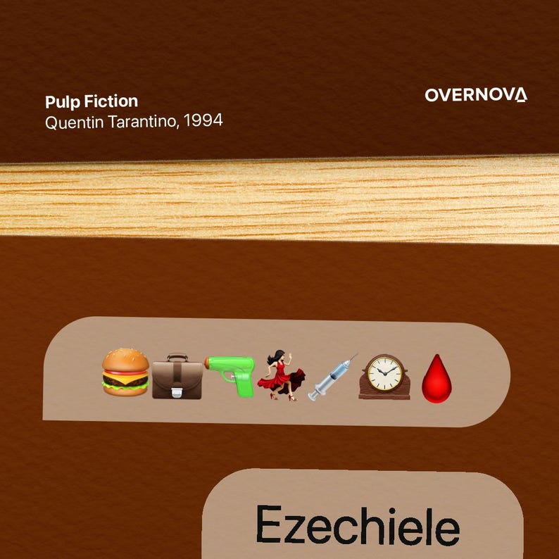 Pulp Fiction / Iconic Films / Poster With Emojis and Quote About the ...