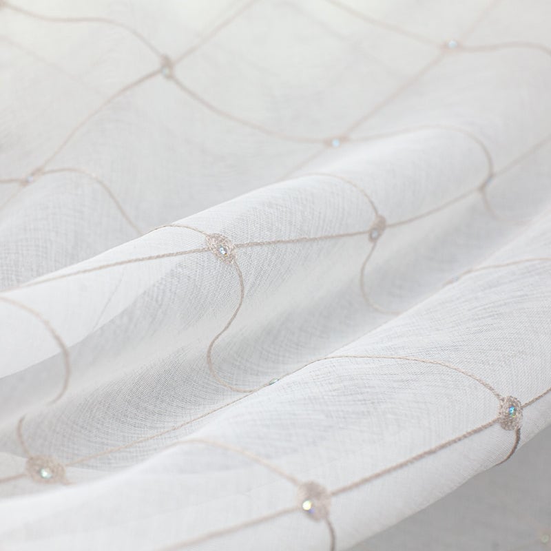 Embroidered Sheer Fabric - Etsy