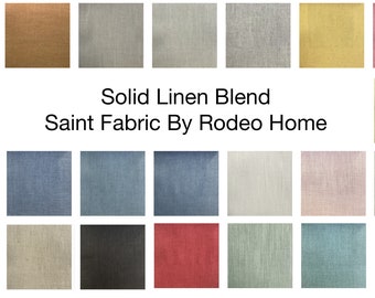 Kennedy Fabric Solid Linen Blend - Etsy