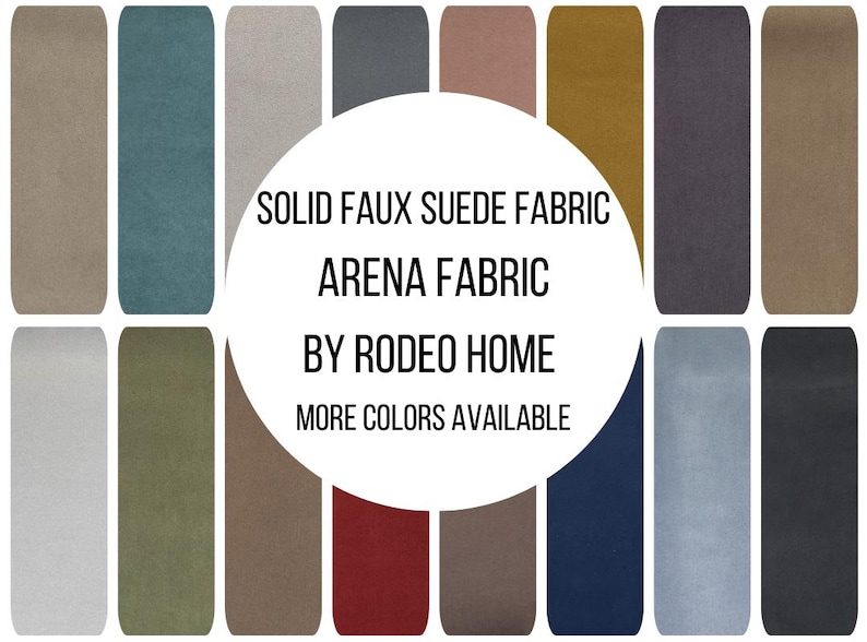 Arena Fabric | Solid Faux Suede Fabric | Upholstery Fabric - Etsy