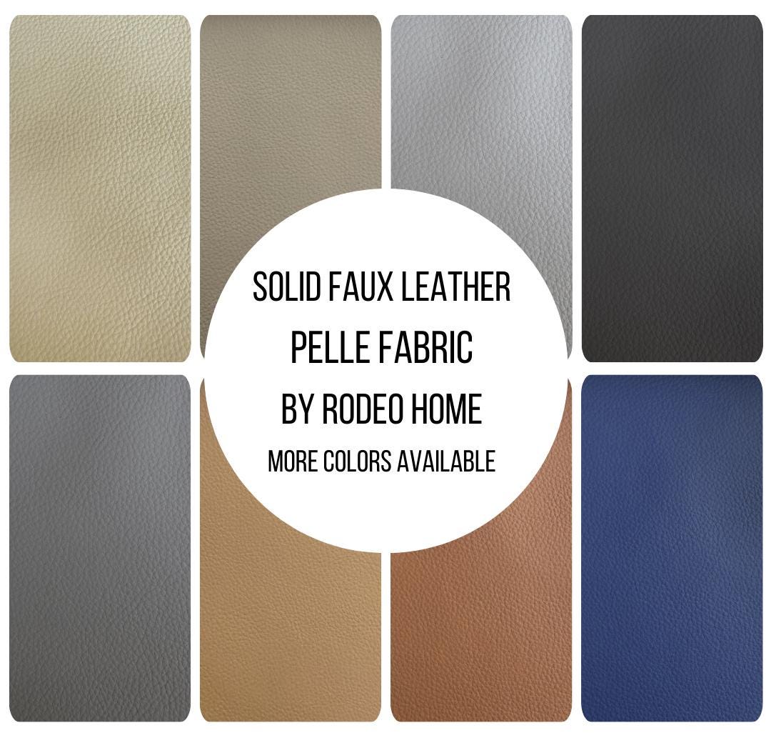 Pelle Fabric | Solid Faux Leather Fabric | Upholstery Fabric - Etsy