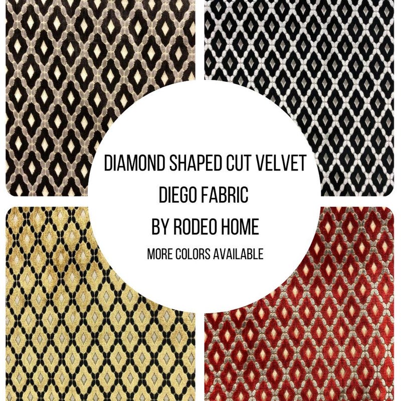 Diamond Cut Velvet Fabric - Etsy