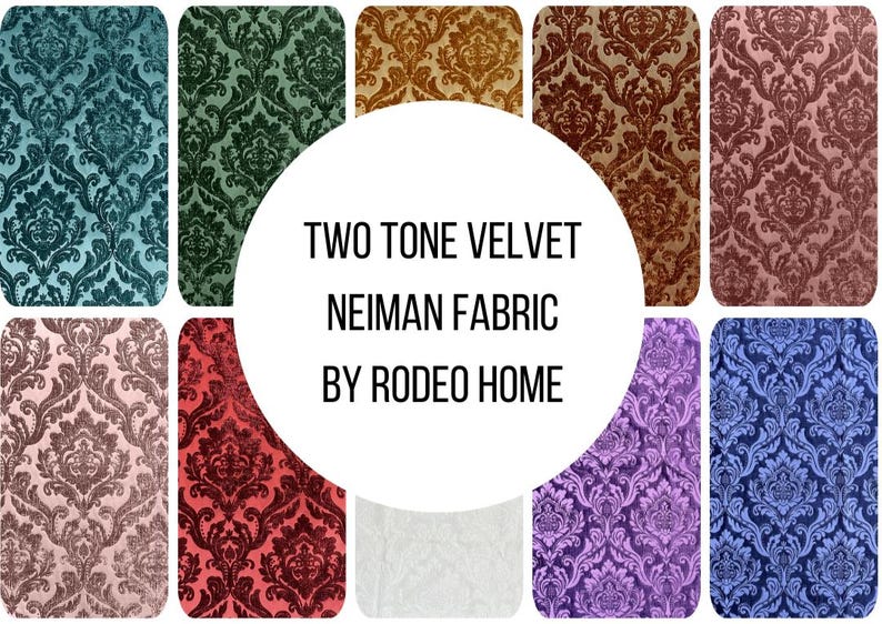 Neiman Fabric | Two Tone Velvet - Etsy