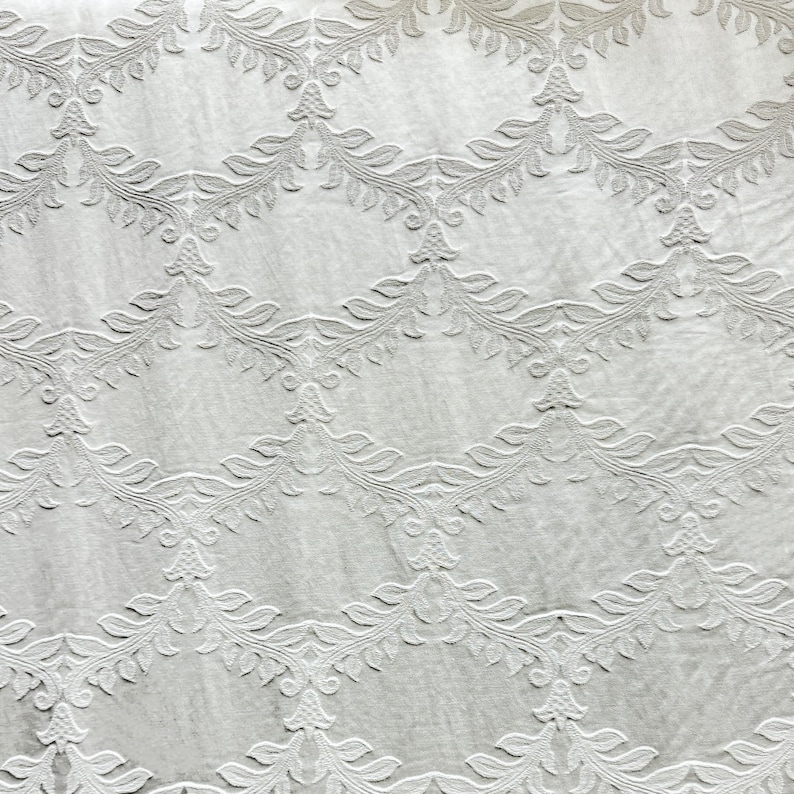 Diamond Fabric | Embossed Floral Diamond Shape Fabric | Drapery ...