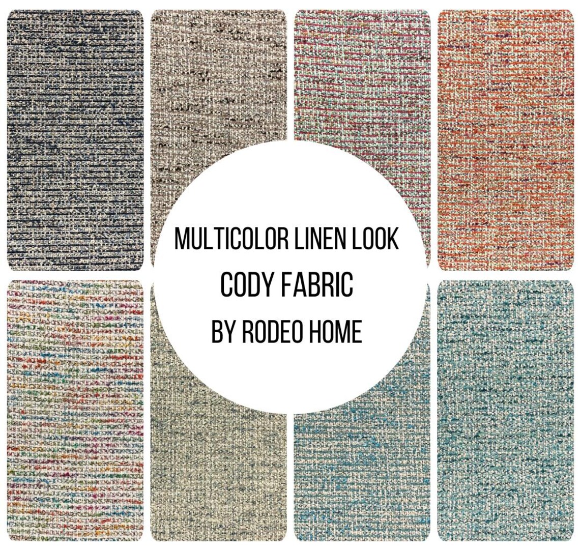 Cody Fabric | Multicolor Linen Look - Etsy