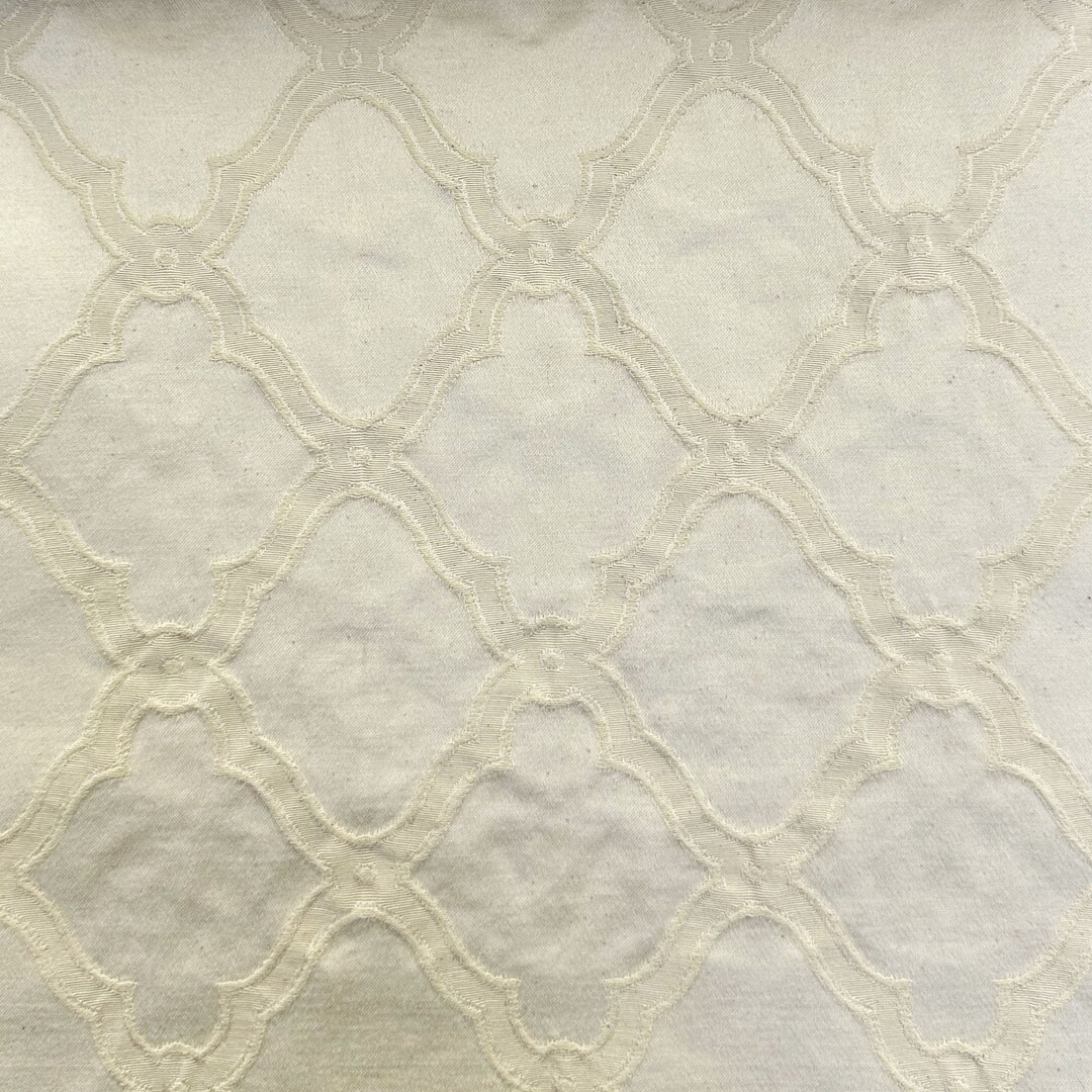 Serena Fabric | Embossed Diamond-shaped Geometric Jacquard Fabric ...