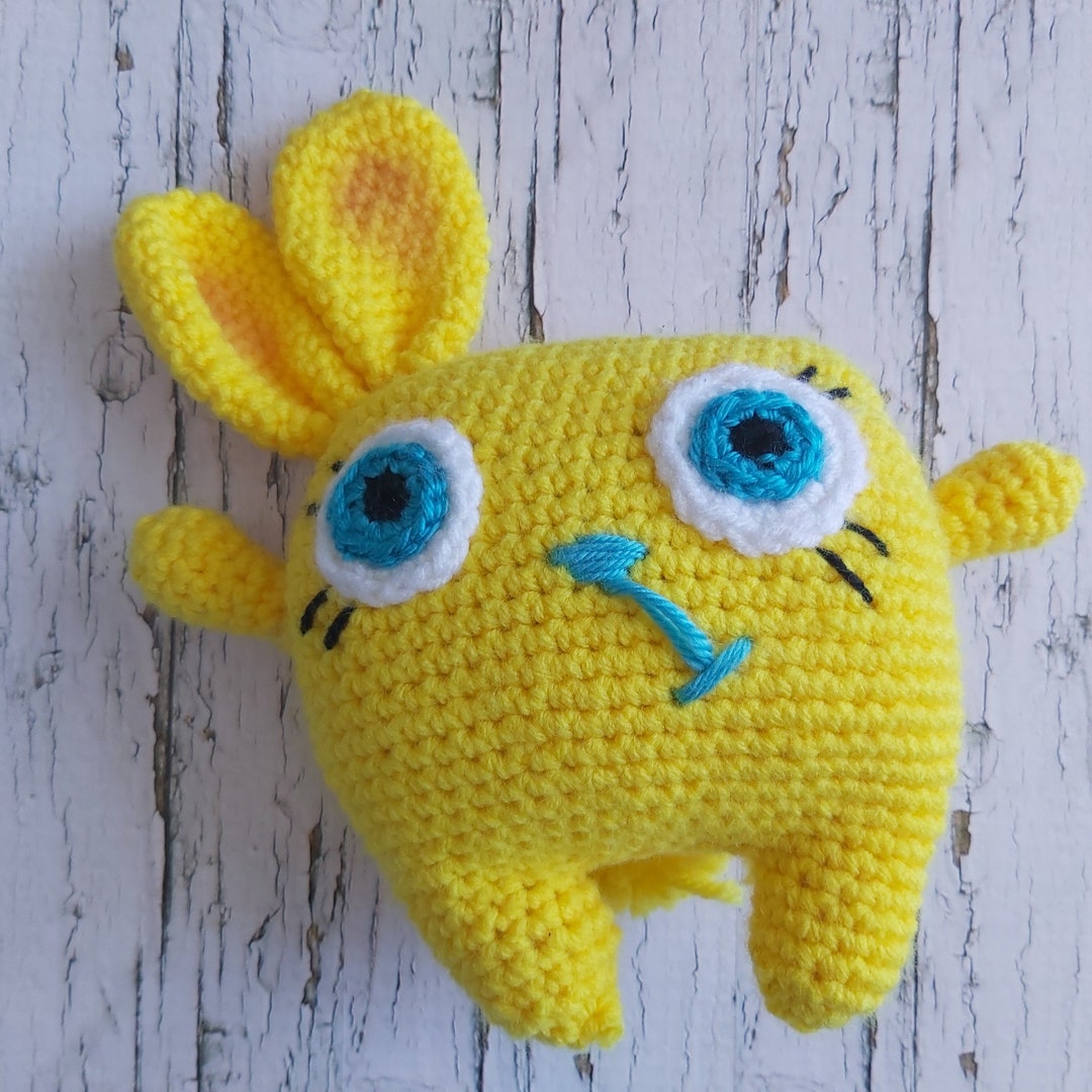 Yellow Bunny Plush Toy - Etsy