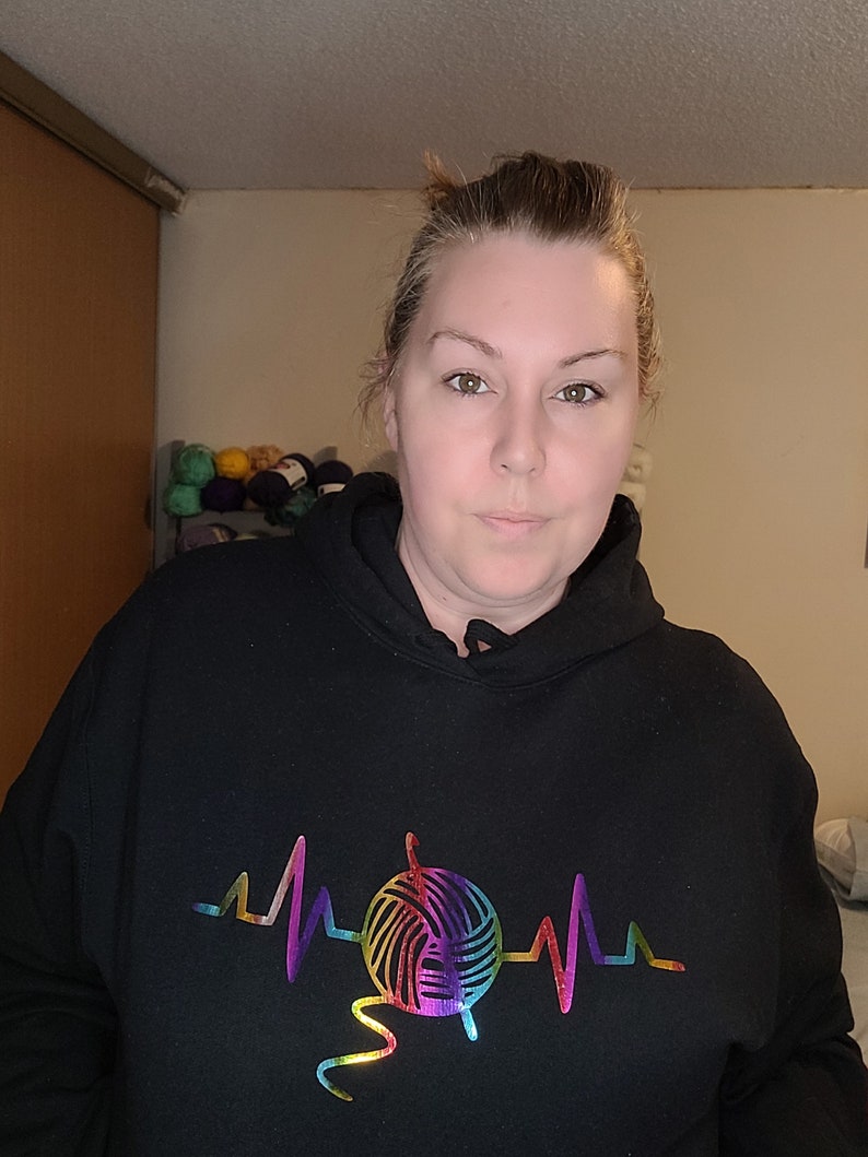 Crochet Hoodie, Sweater Lifeline Logo - Etsy