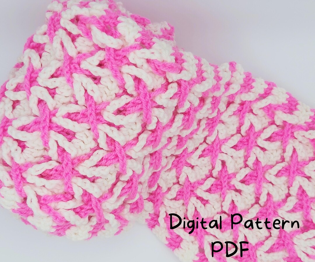 Crochet Pattern for Polish Star Scarf Crochet Pattern for Beginner ...