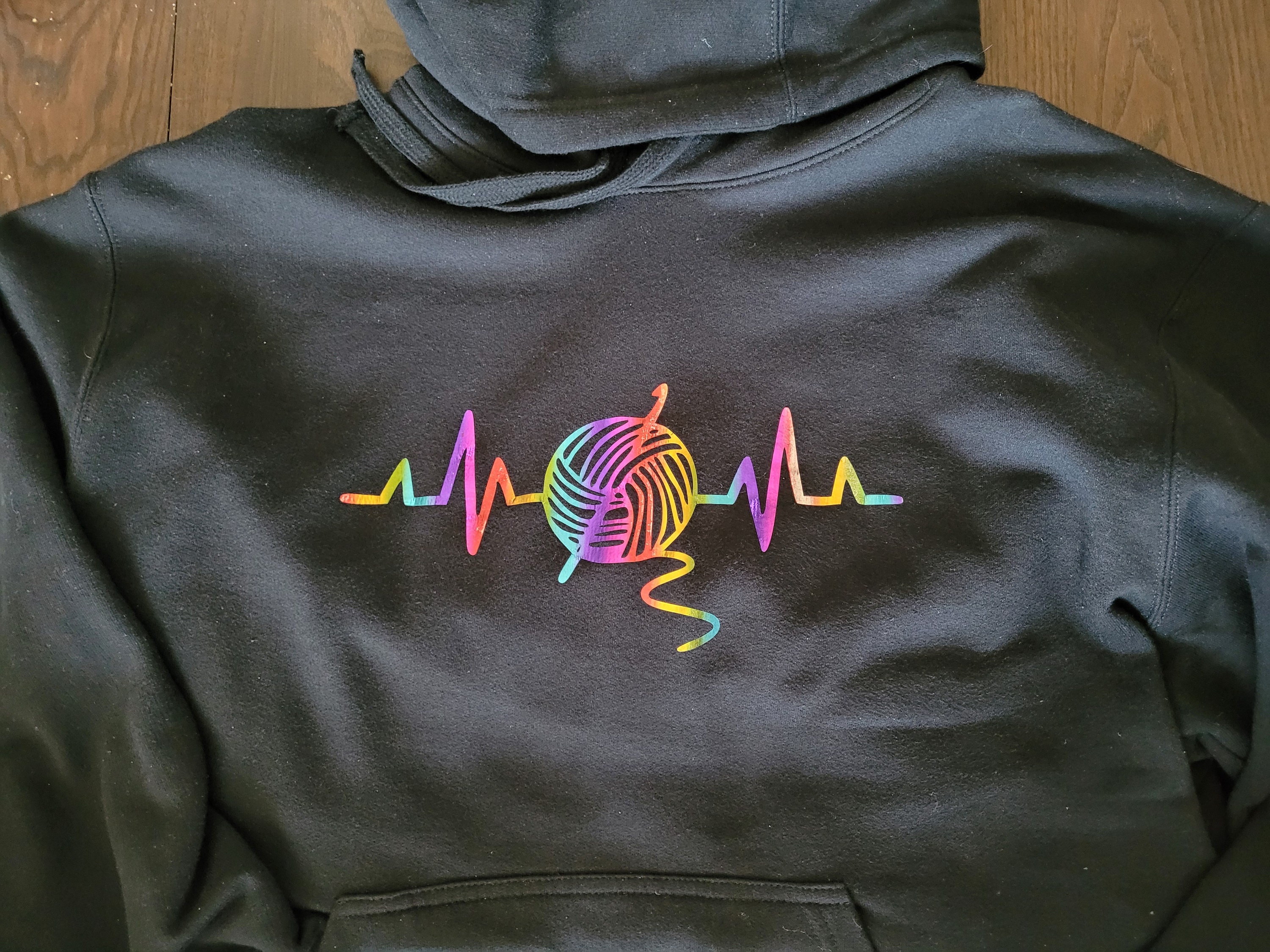 Crochet Hoodie, Sweater Lifeline Logo - Etsy