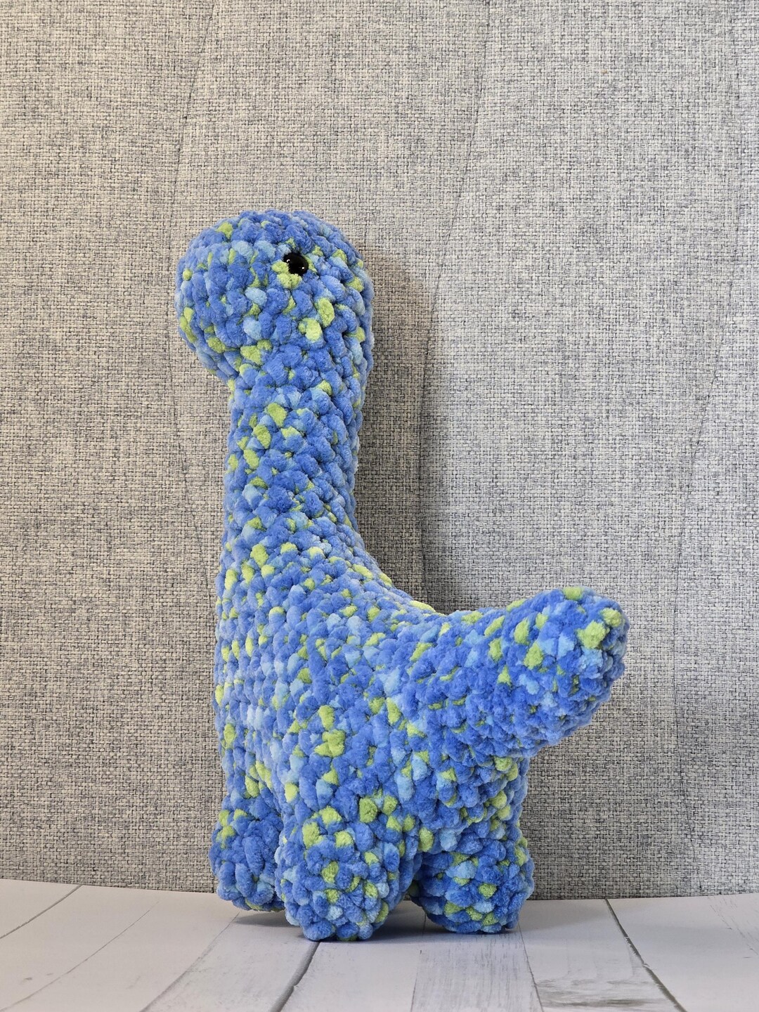 Cuddly Crochet Brontosaurus Plushie – Handmade Dinosaur Plush ...