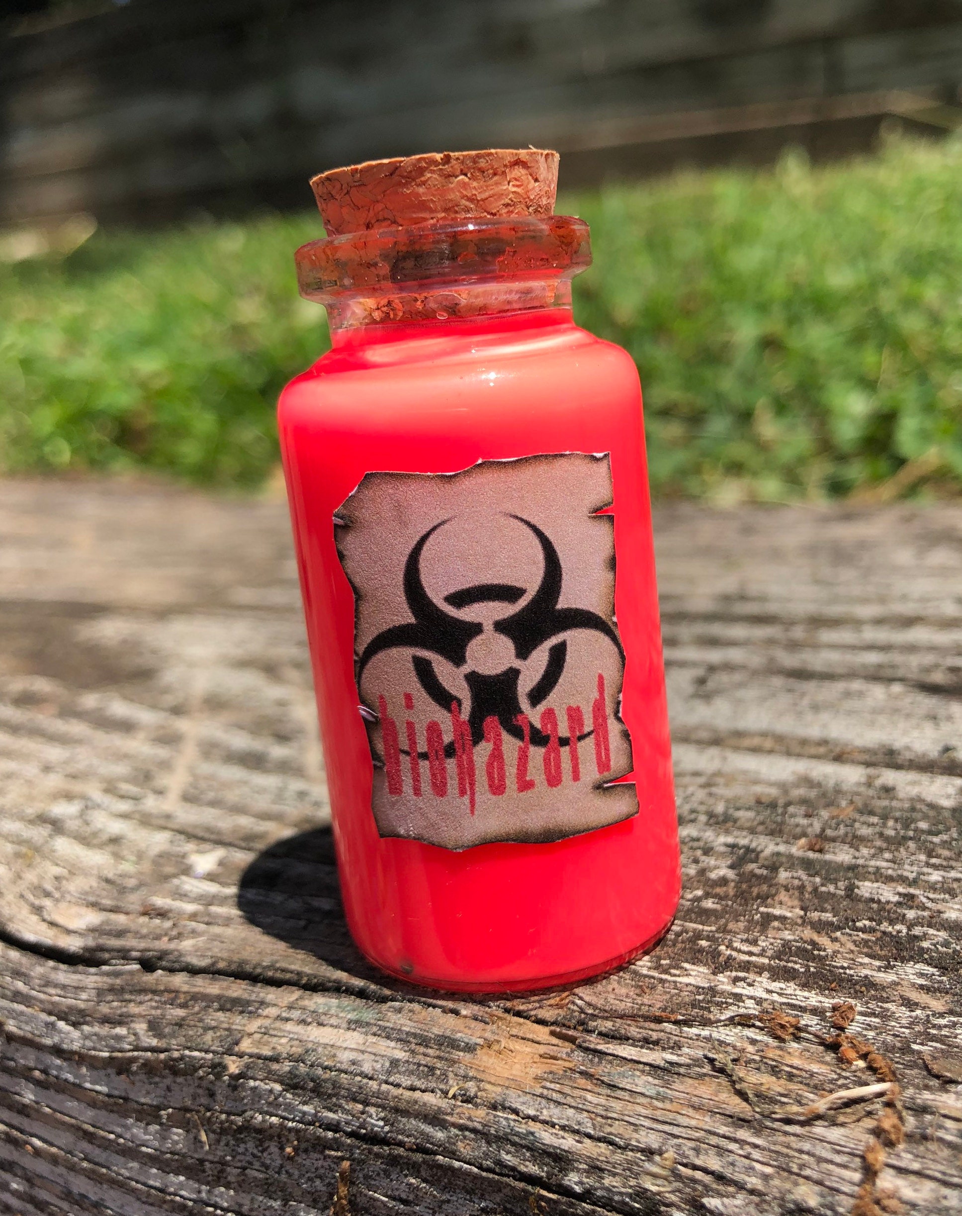 Radioactive Potion / Poison / Biohazard Bottle / Nuclear | Etsy