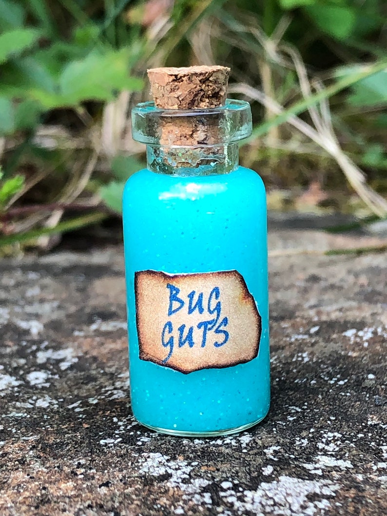 Glow Potions / Ogre Snot / Bug Guts / Miniature Halloween | Etsy