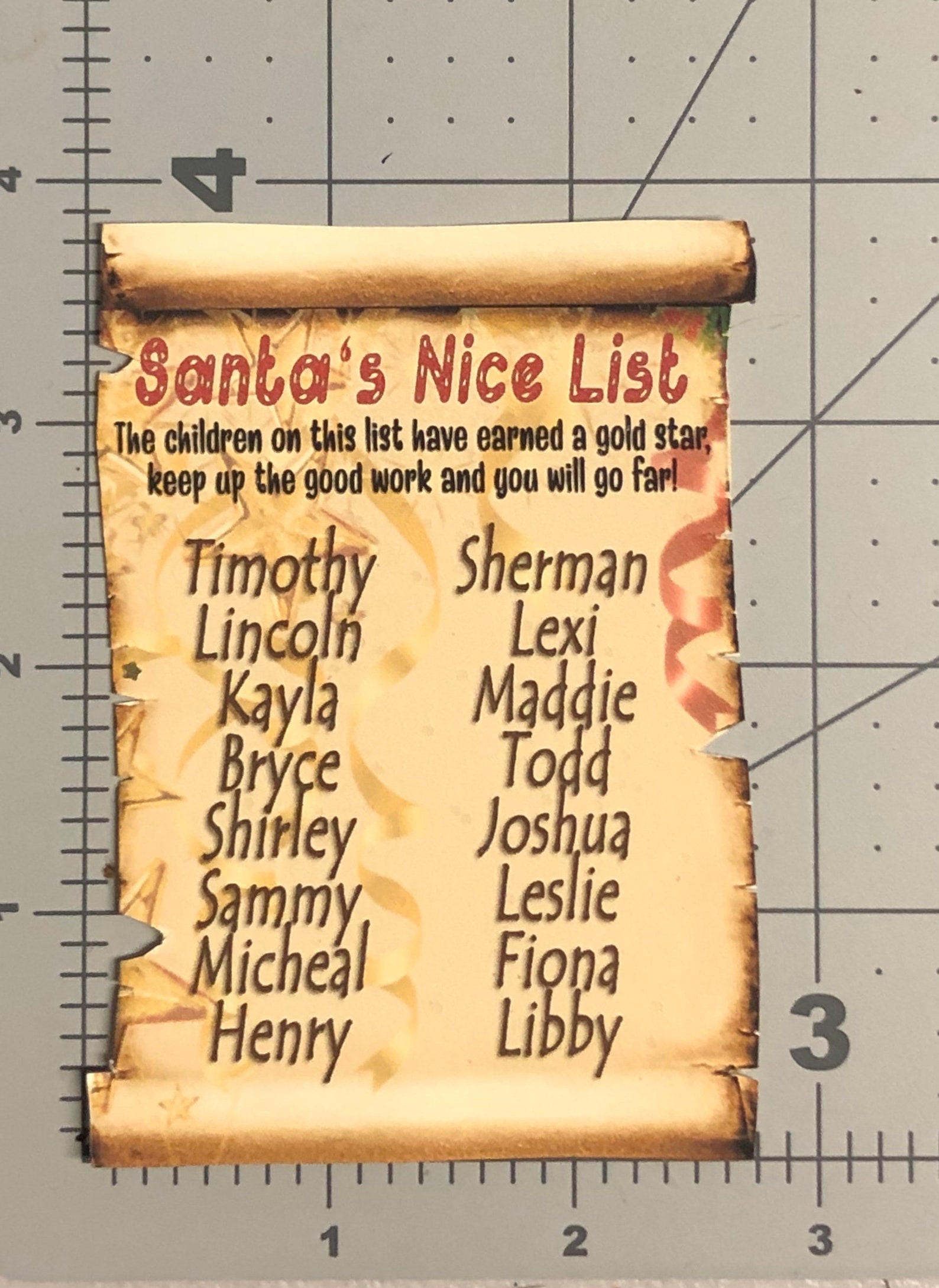 Small Santa s Nice List Scroll Personalized Small Santa Etsy UK