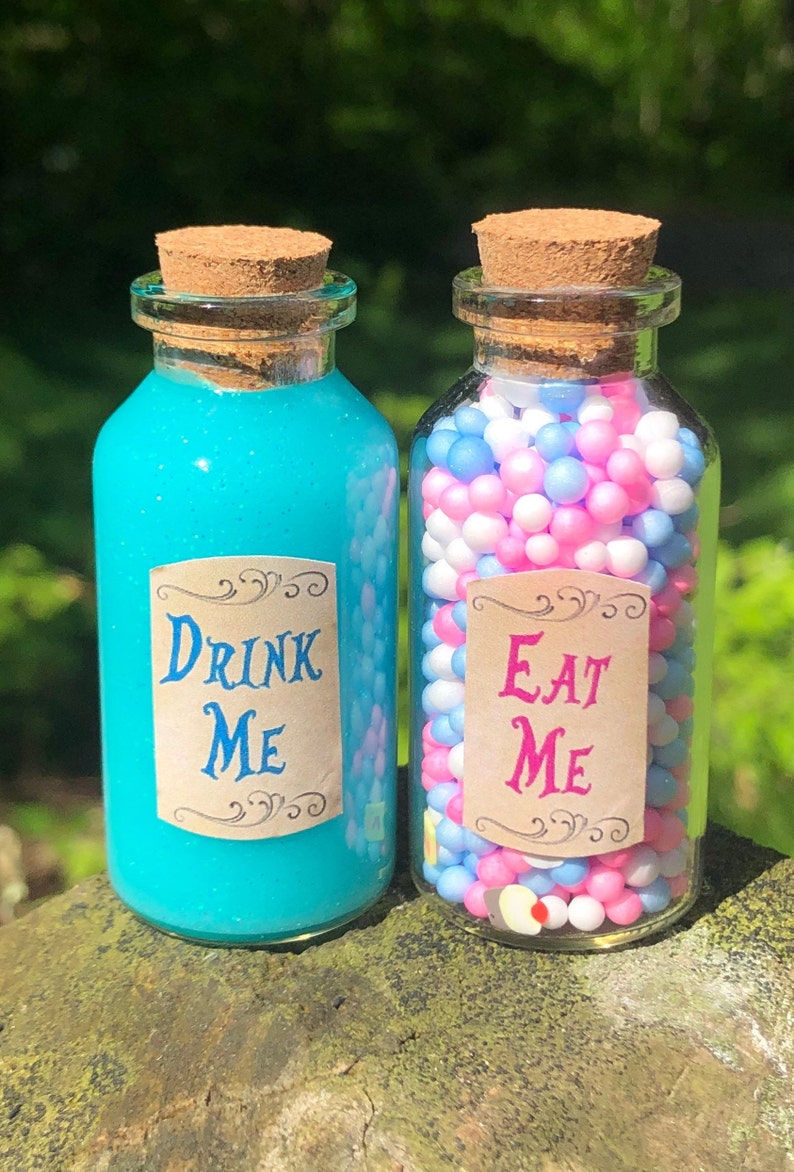 Large Alice in Wonderland Potion / Eat Me Drink Me Potion / | Etsy
