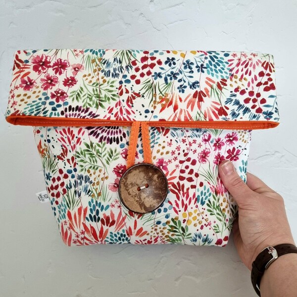 Floral Fabric Bag - Etsy